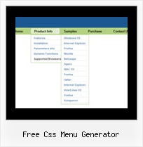 Free Css Menu Generator : Deluxe Menue